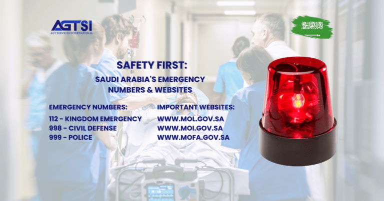 Emergency Numbers & Important Websites in Saudi Arabia 2024
